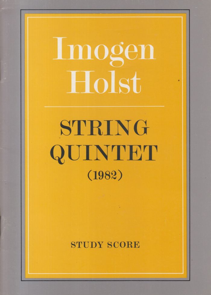 String Quintet (1982) - Study Score